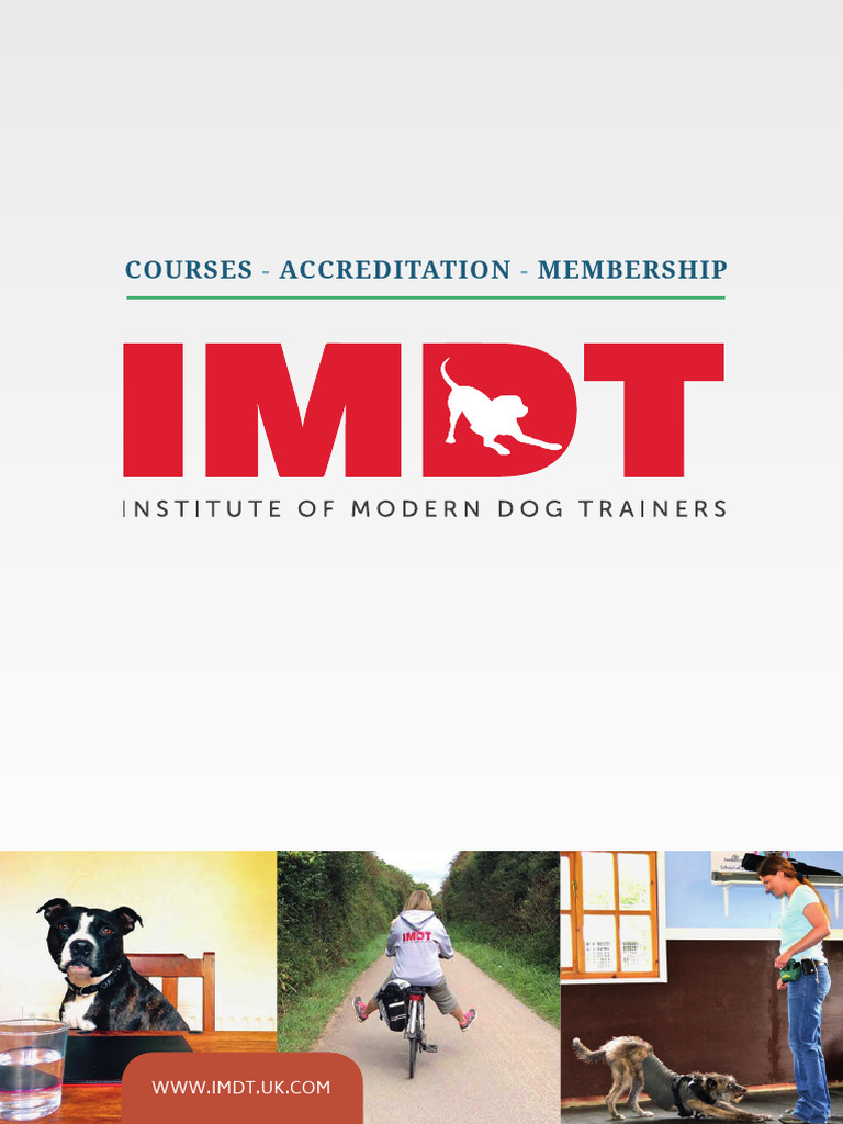 IMDT Digital Brochure | PDF | Dog Training | Dogs