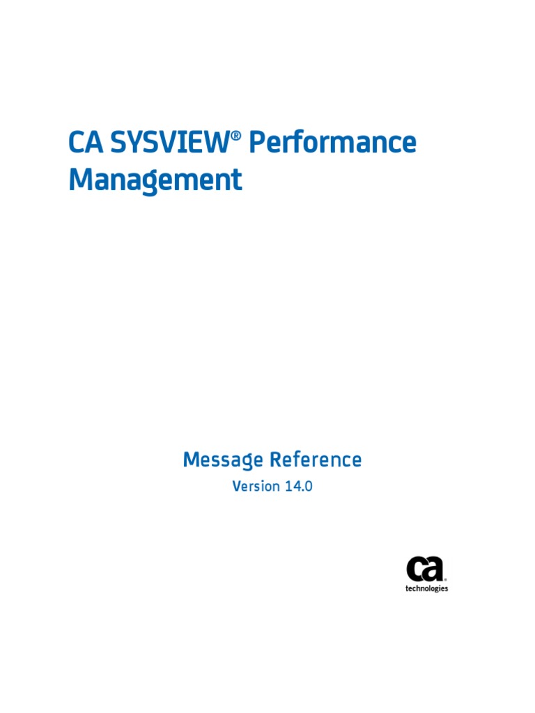 Sysview Message ENU | PDF | License | Documentation
