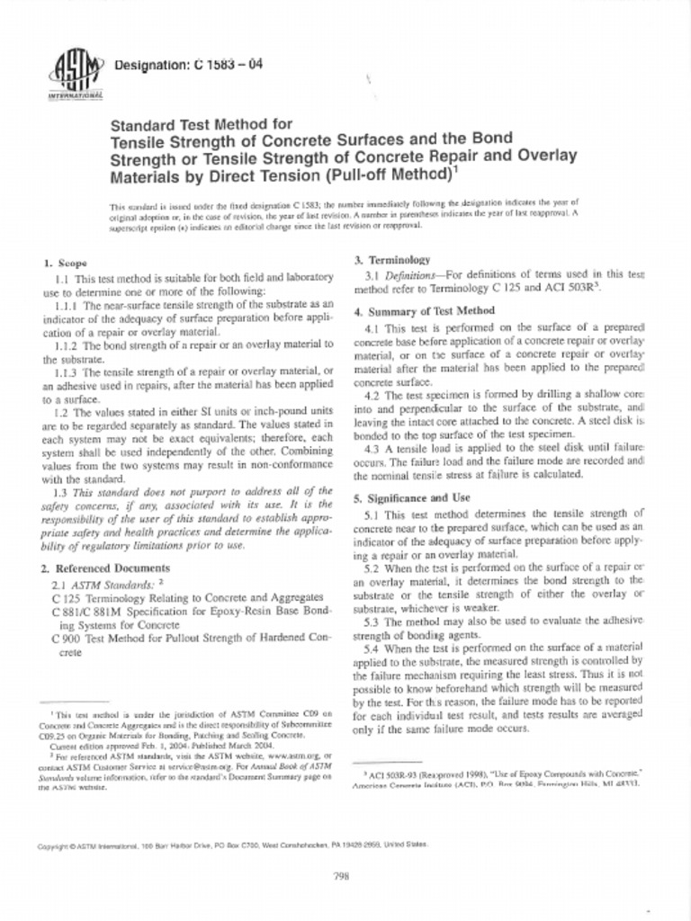 Astm c1583 | PDF