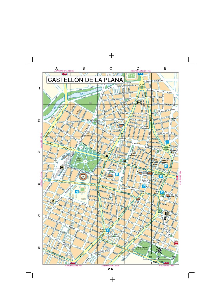 Mapa Turístico de Castellón de la Plana | PDF
