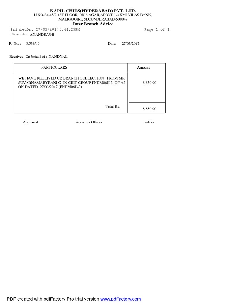 Kapil Chits (Hyderabad) Pvt. LTD.: PDF Created With Pdffactory Pro ...