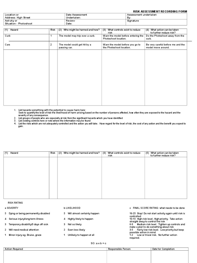Risk Assessment Final | PDF | Risk Assessment | Risk