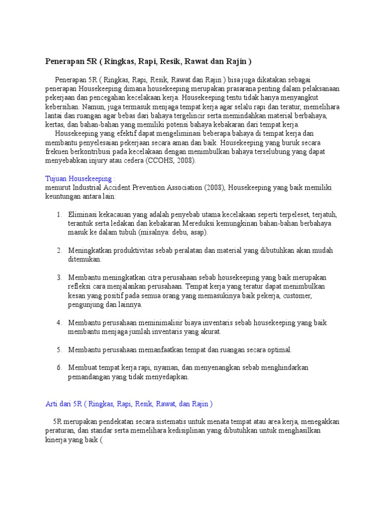 Penerapan 5R | PDF