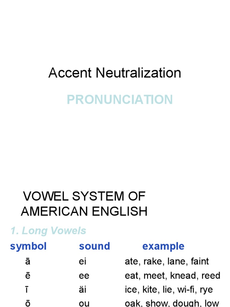 English Accent Neutralization Guide | PDF | Foreign Language Studies | Art