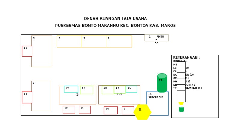 Denah Ruangan Tata Usaha | PDF