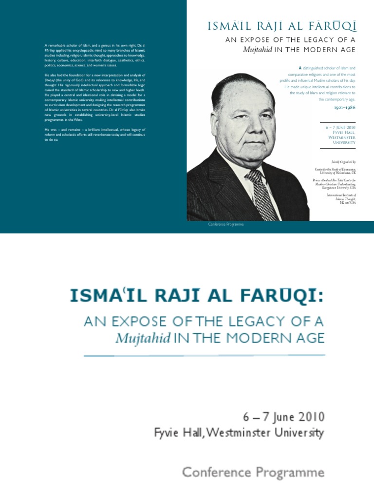 Ismail Faruqi Seminar 2010 Programme.pdf | Academia | Religious Education