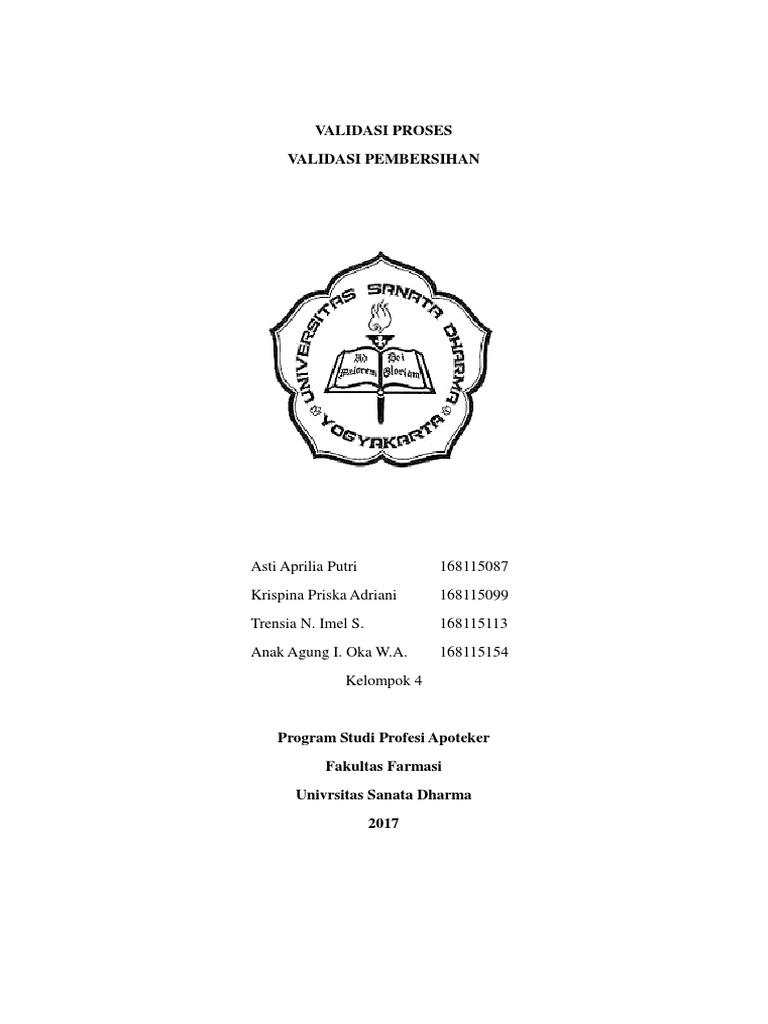 Validasi Proses Pembersihan Farmasi | PDF