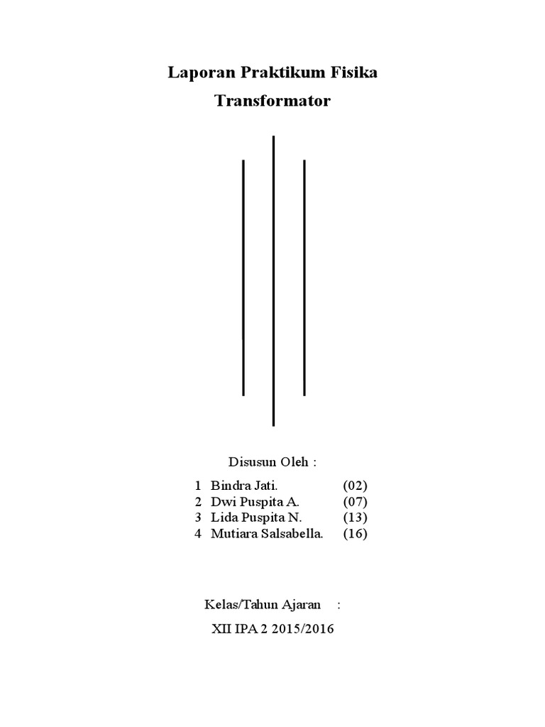 Laporan Praktikum Fisika Transformator | PDF