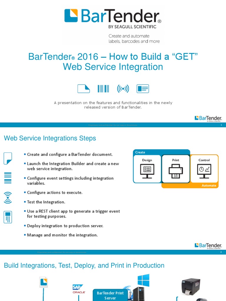Bartender 2016 Build A Get Web Service Integration Pdf Web