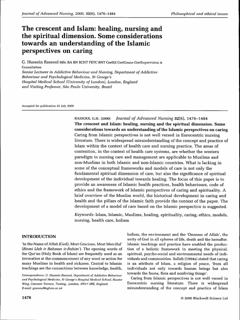 Nursing in Islam | PDF | Hajj | Tawhid