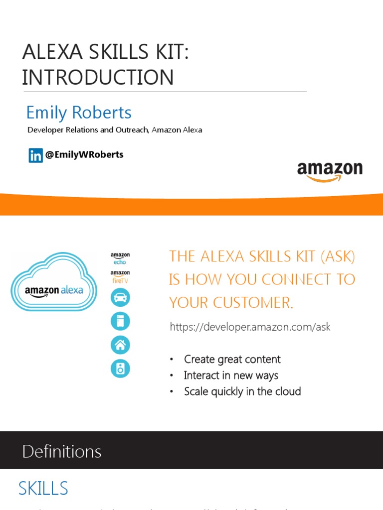 Alexa Skills Kit Introduction | PDF | Amazon Echo | Digital Technology