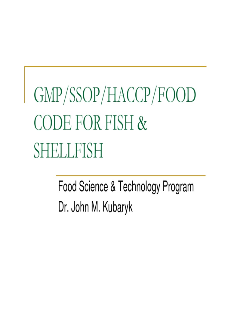 12 Seafood HACCP | PDF | Bivalvia | Shellfish
