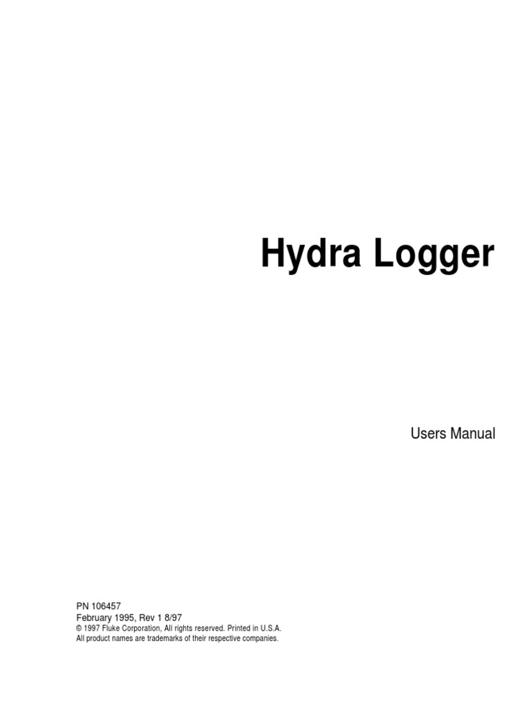 Hydra Log Um Eng 0100 | PDF | Microsoft Windows | Operating System