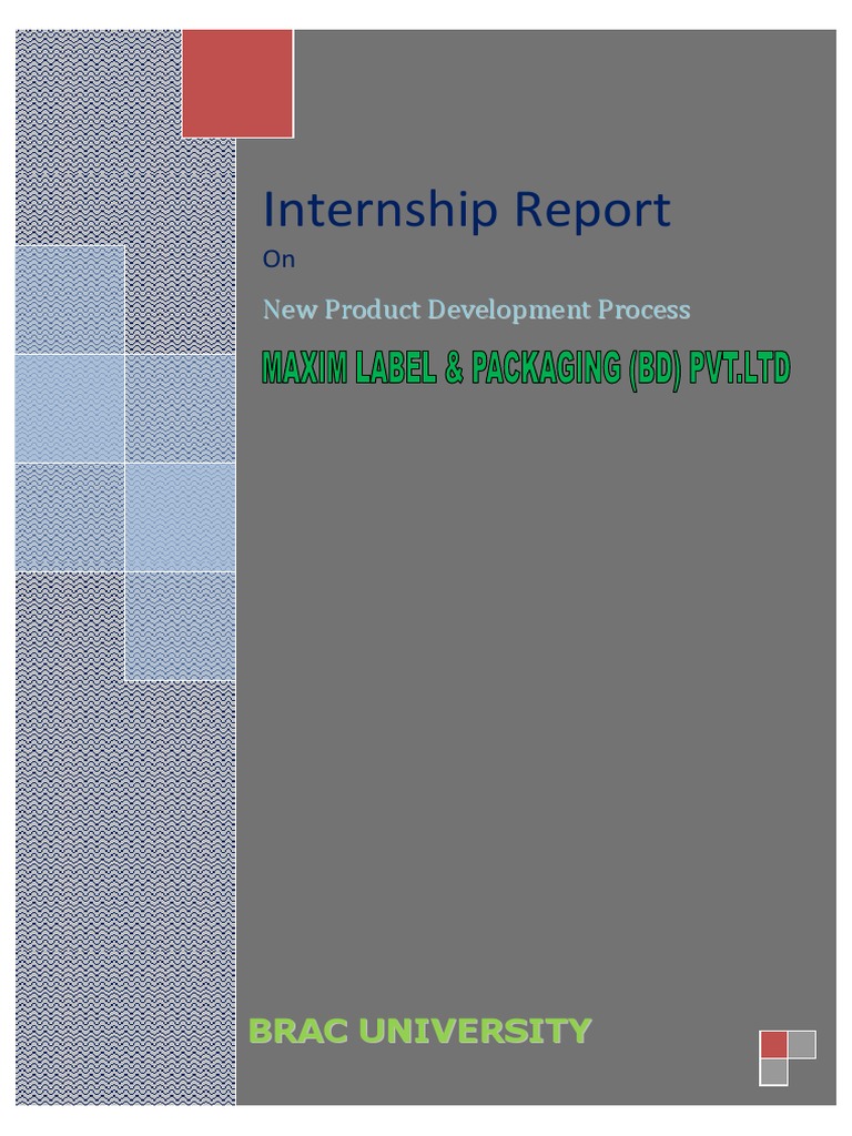 Maxim Label - Intern Report | PDF | Business | Economies