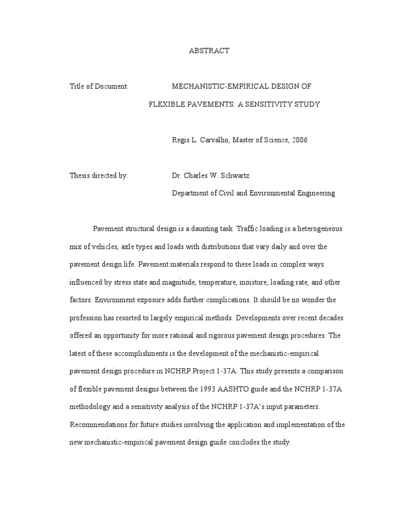 Mechanistic-Impirical Pavement Design | PDF | Deformation (Engineering ...