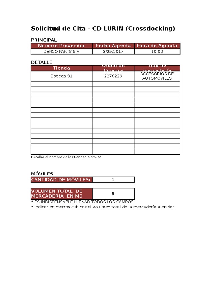 Formato de Solicitud de Cita | PDF