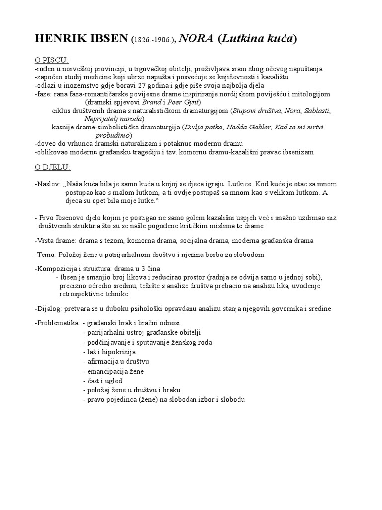 Ibsen, Nora | PDF