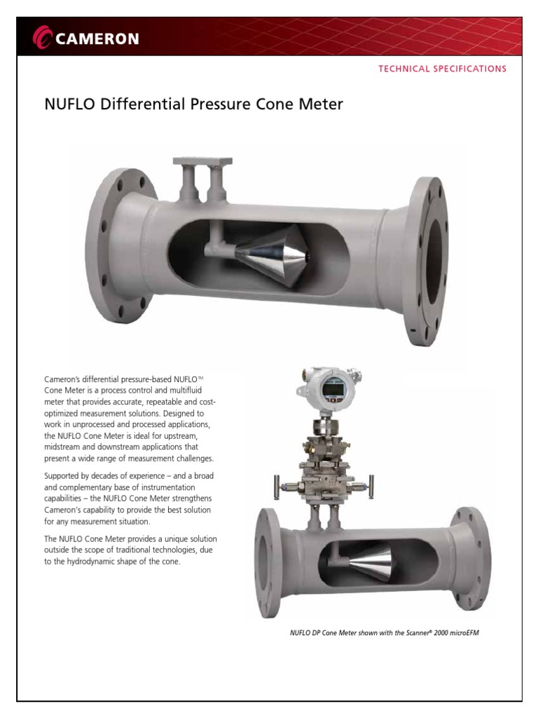 Nuflo DP Cone Meter | Download Free PDF | Pipe (Fluid Conveyance ...