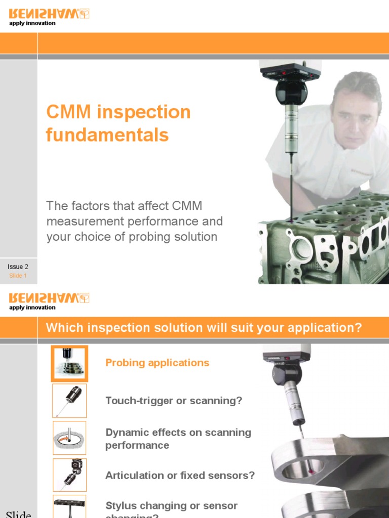 CMM Inspection Solutions Explained | PDF | Sensor | Image Scanner