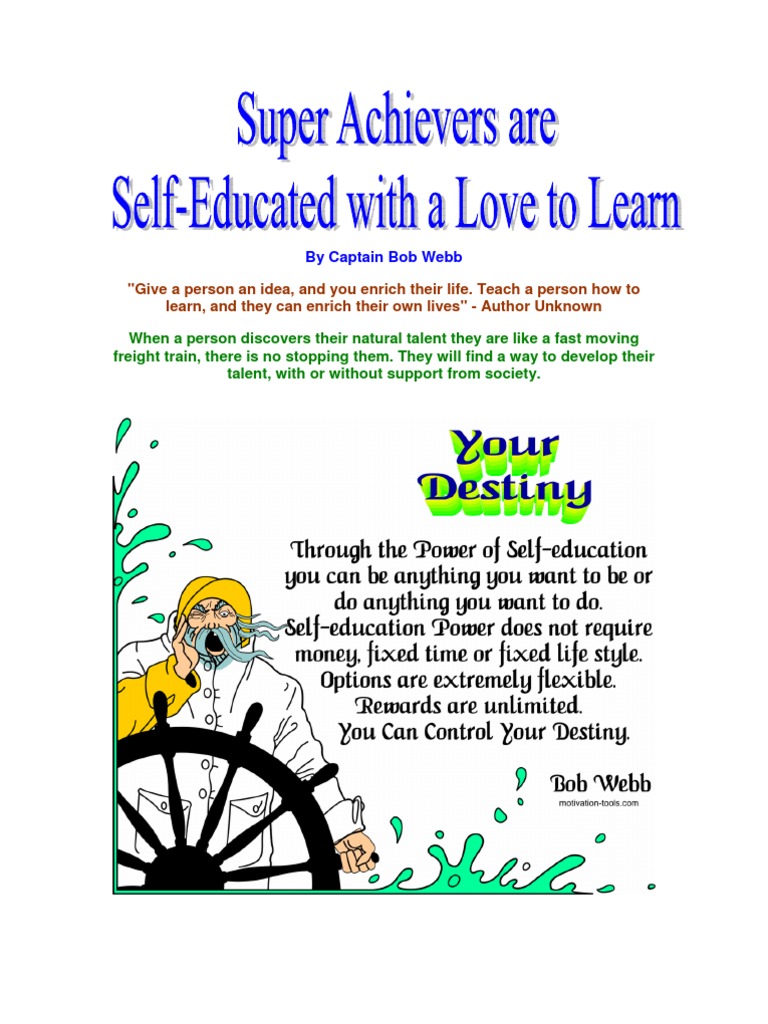 Motivation Booklet Self-Educated | PDF | Motivation | Motivational
