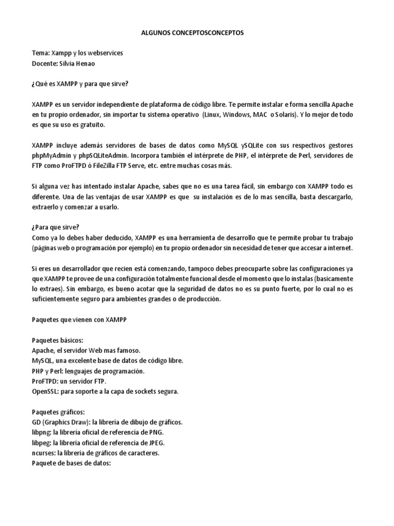 Xampp | PDF | Php | Servidor HTTP Apache