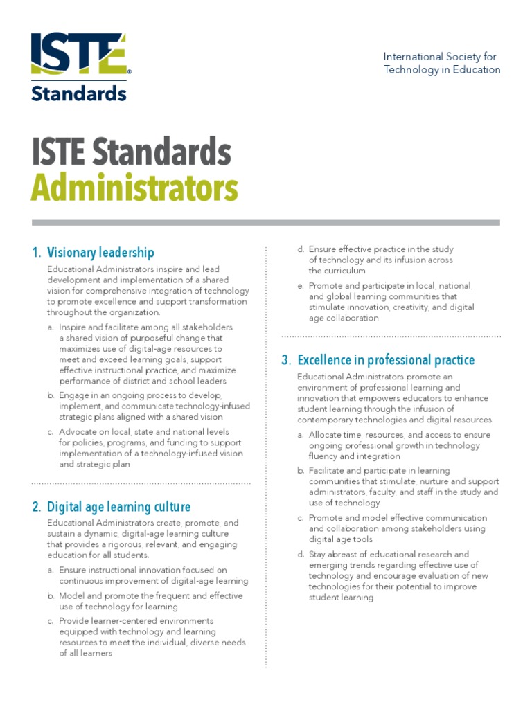 20-14 Iste Standards-A PDF | Download Free PDF | Collaboration | Learning