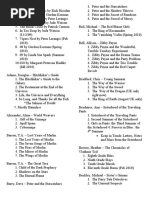 Stephen King Books Printable Checklist | PDF | Stephen King
