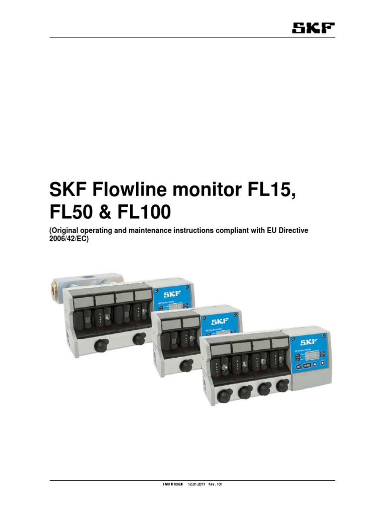 SKF FLOWLINE Monitor FL15 - FL50 - FL100 PDF | PDF | Gallon | Lubricant