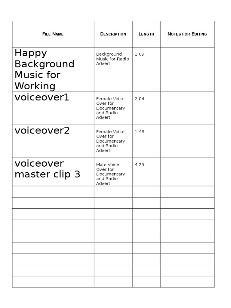 Radio Logging Sheet | PDF