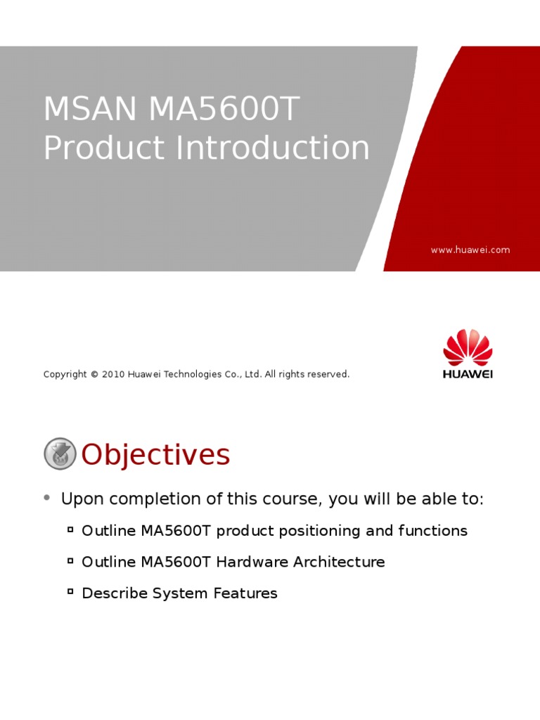 01-MA5600T Product Introduction ISSUE1.00 | PDF | Multiprotocol Label ...