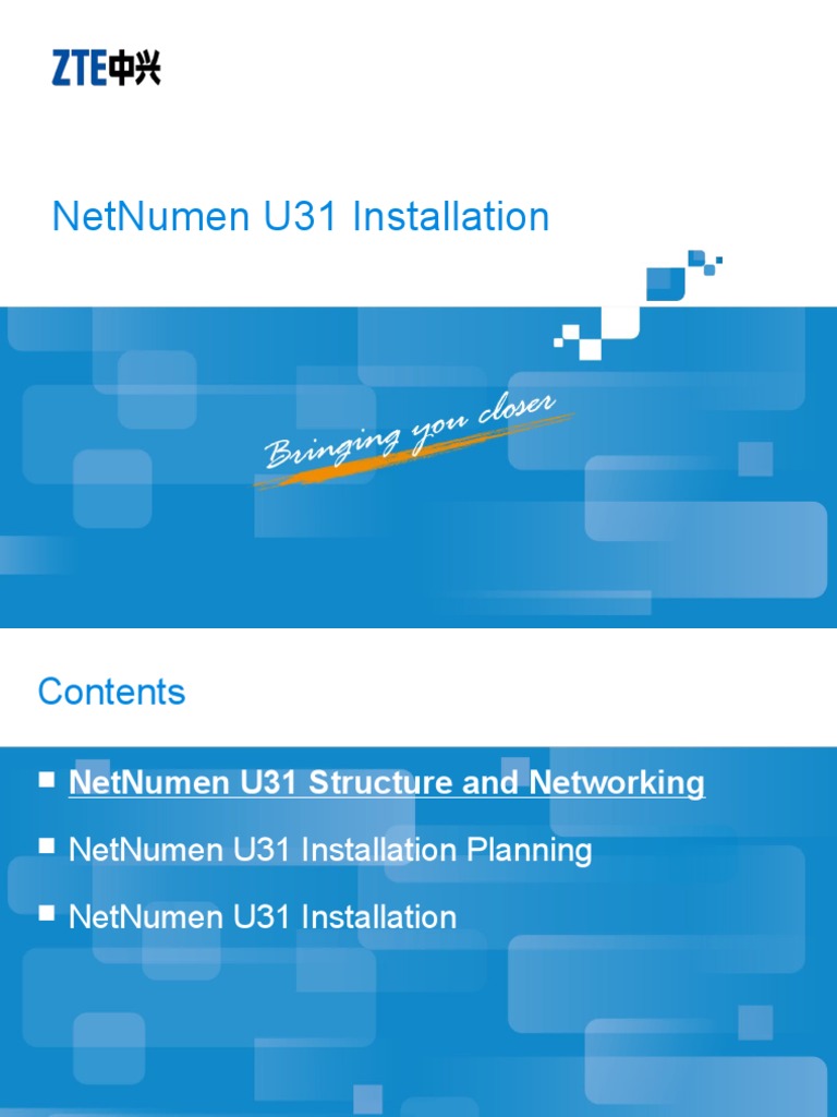 NetNumen U31 Install Guide | PDF | Installation (Computer Programs) | Server (Computing)