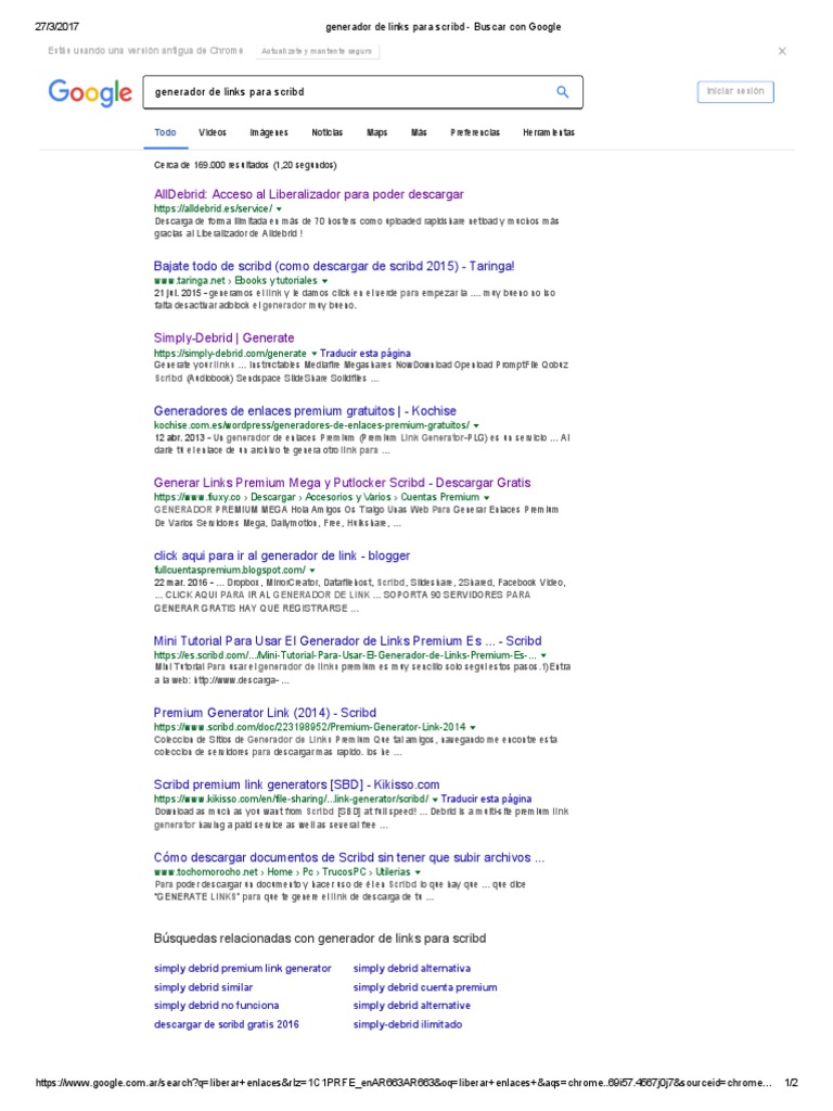 Generador de Links para Scribd - Buscar Con Google | PDF | Scribd | Descargar
