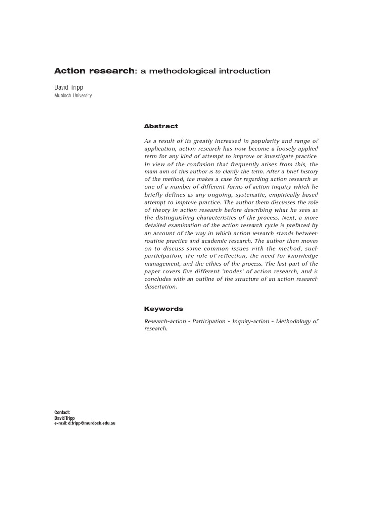 Understanding Action Research Methodology | PDF | Action Research | Reflective Practice