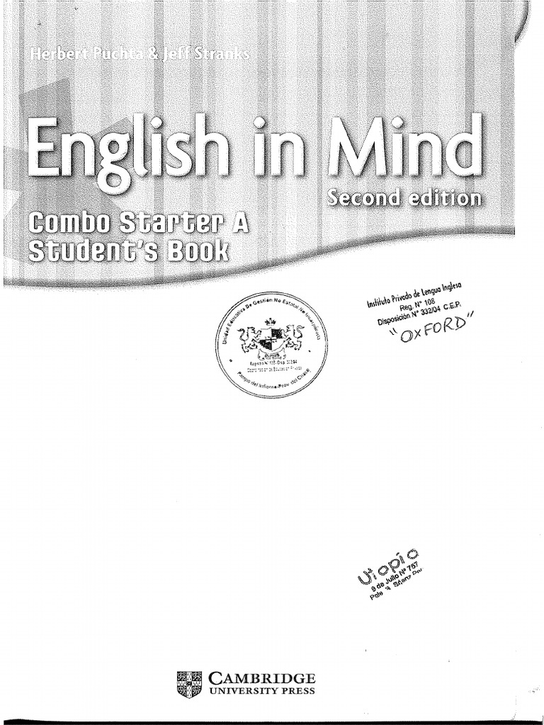 English in Mind Starter A | PDF
