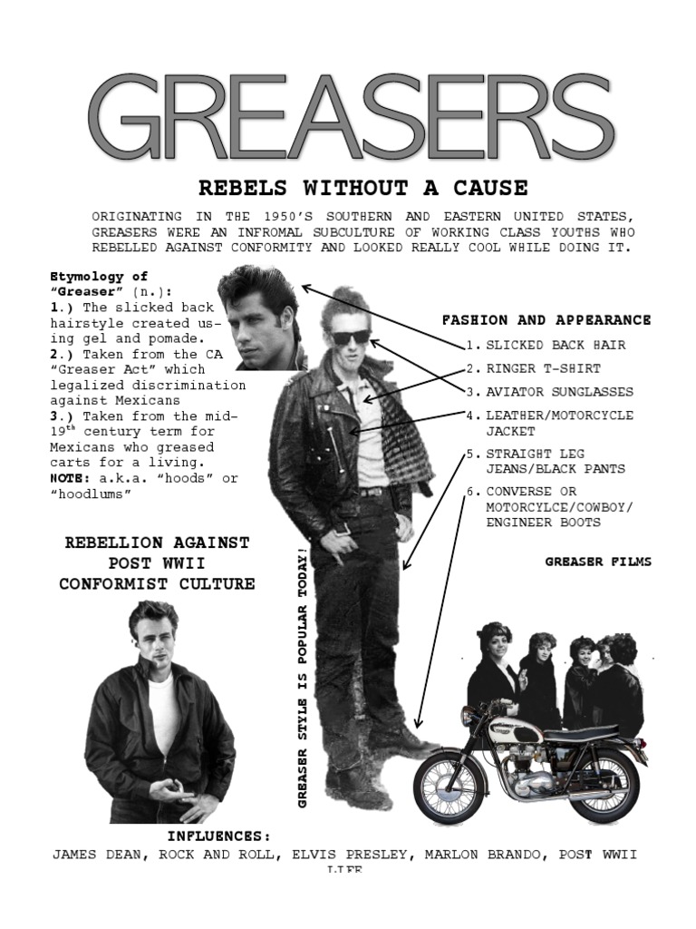 Greasers Handout PDF | PDF