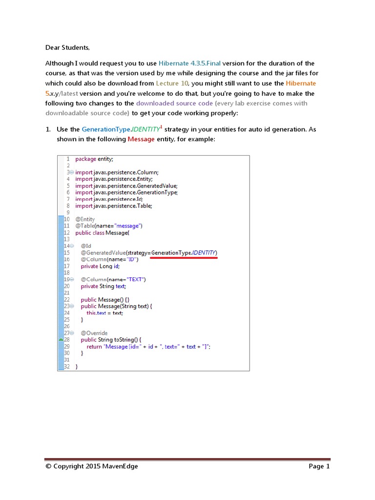 Hibernate 5: /latest (Every Lab Exercise Comes With Downloadable Source ...