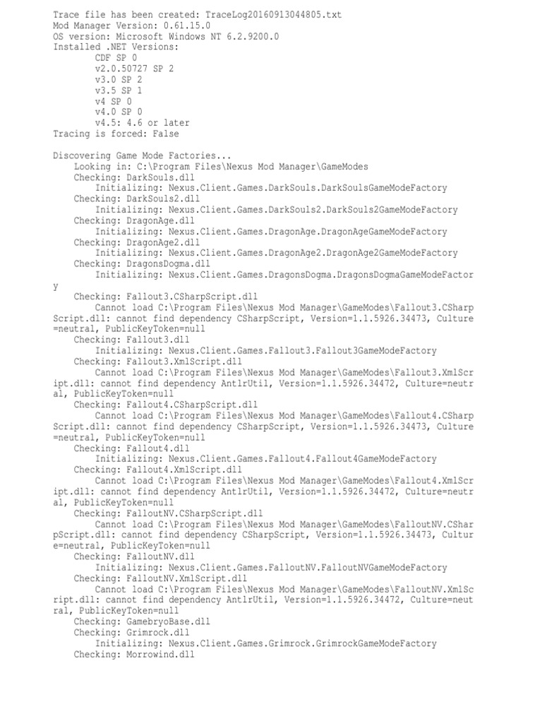 Mod Manager Log File Analyzed | PDF | Digital Technology | Software