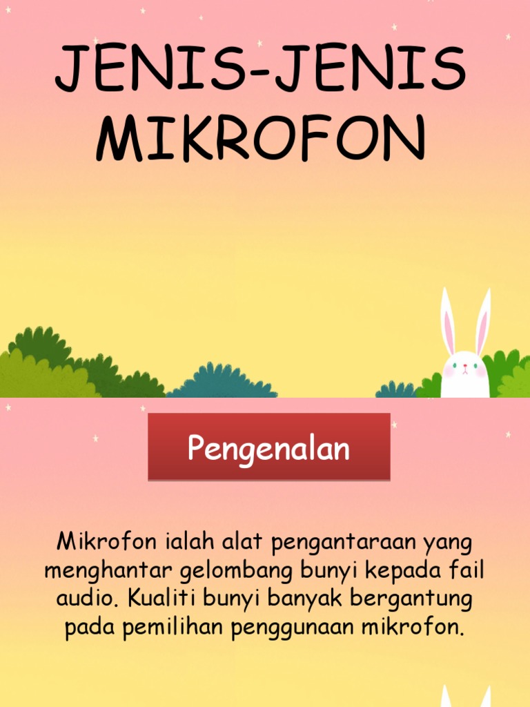 Jenis-Jenis Mikrofon | PDF