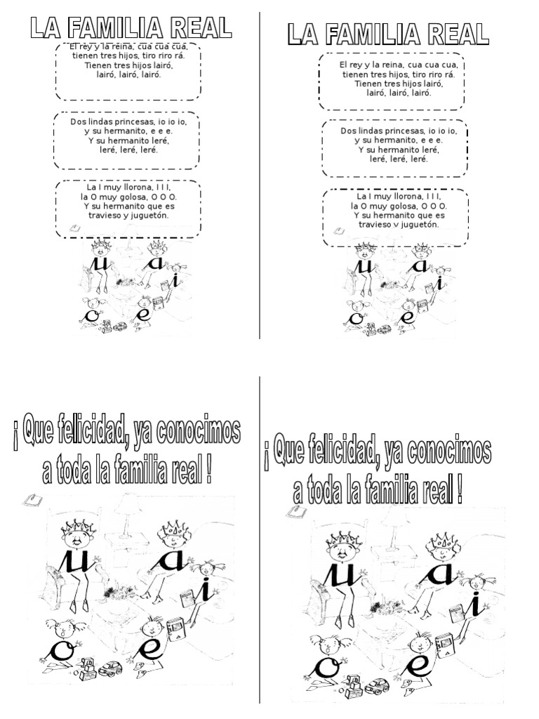 Canción Infantil de la Familia Real | PDF