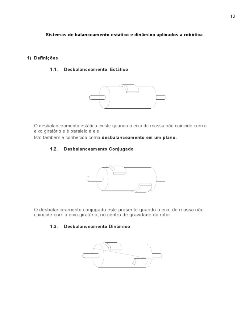 Balanceamento Estático e Dinâmico em Robótica | PDF | Robô | Robótica