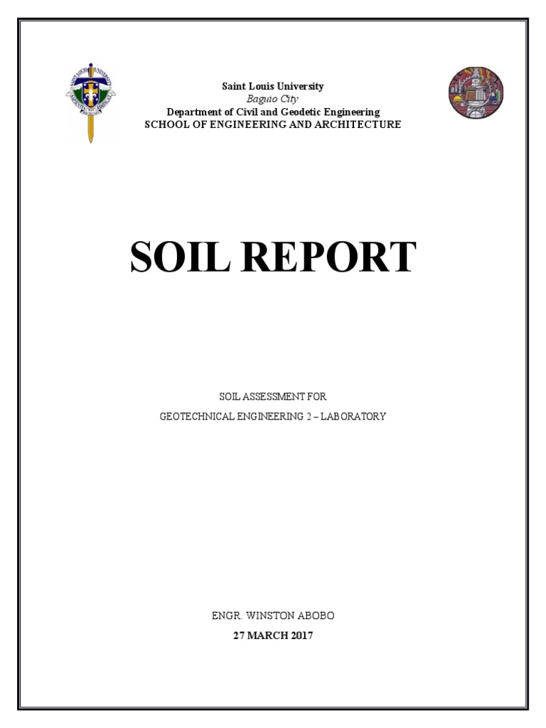 Soil Report: Saint Louis University Department of Civil and Geodetic ...