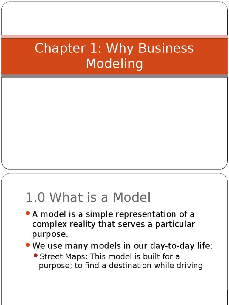 Chapter 1: Why Business Modeling | PDF | Business Model | Enterprise ...