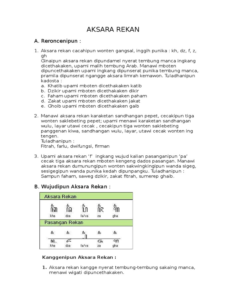 Aksara Rekan | PDF