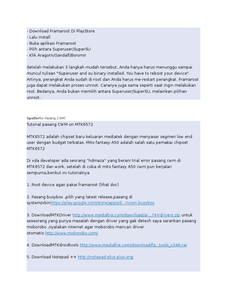 Rooting Mito A50 | PDF | Komputer