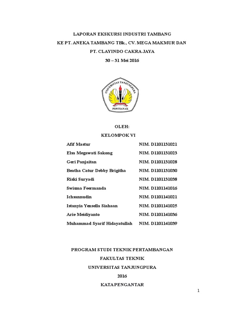 Laporan Ekskursi Kel.6 | PDF