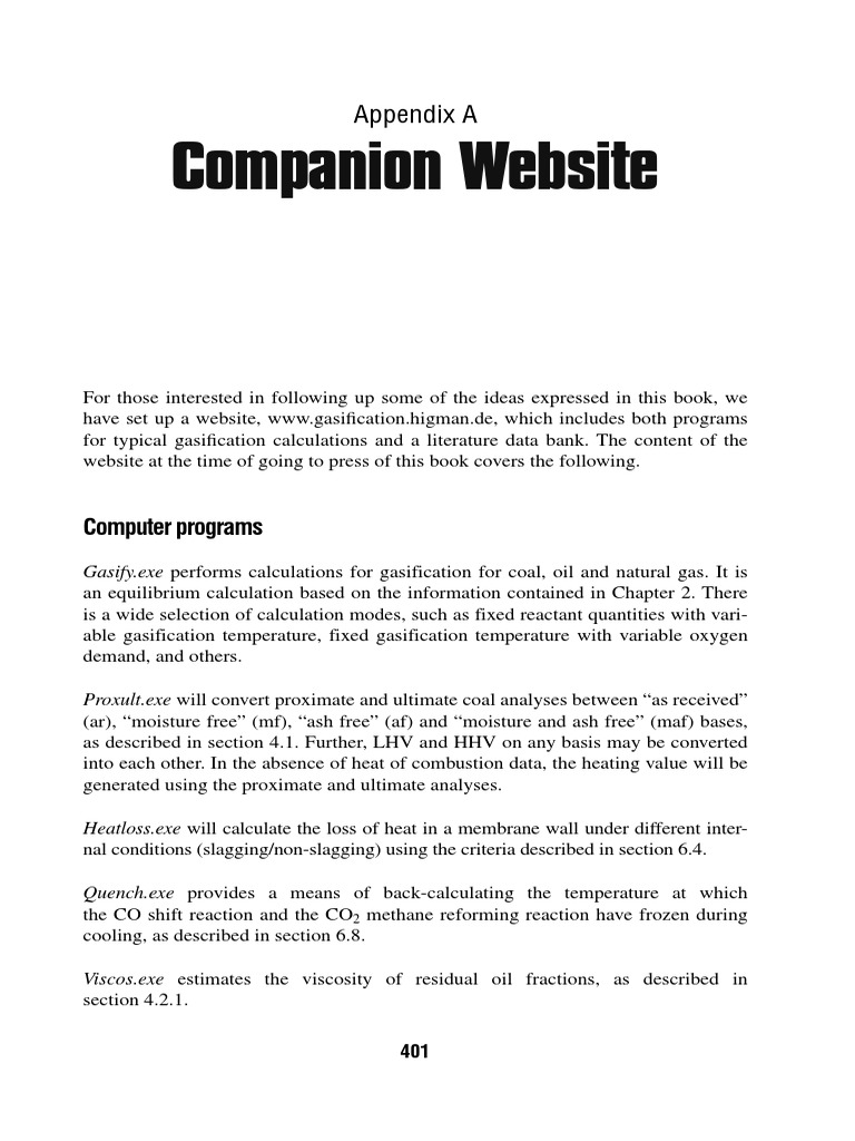 Appendix A - Companion Website | PDF | Chemical Process Engineering ...