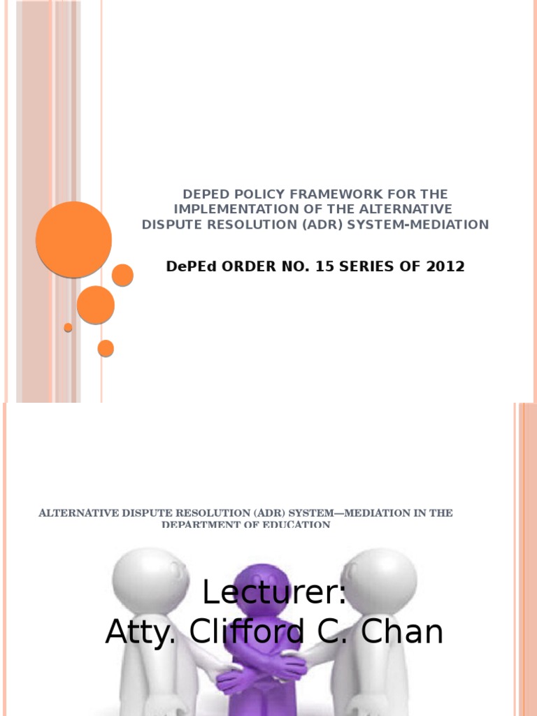 Alternative Dispute Reso Presentation | PDF | Mediation | Alternative ...