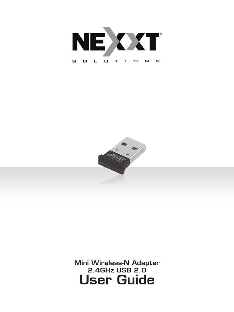 Nexxt Solutions - Wireless Network Adapter User Guide | PDF | Ieee 802. ...