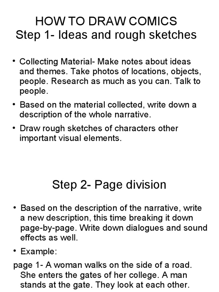 How To Draw Comics | PDF