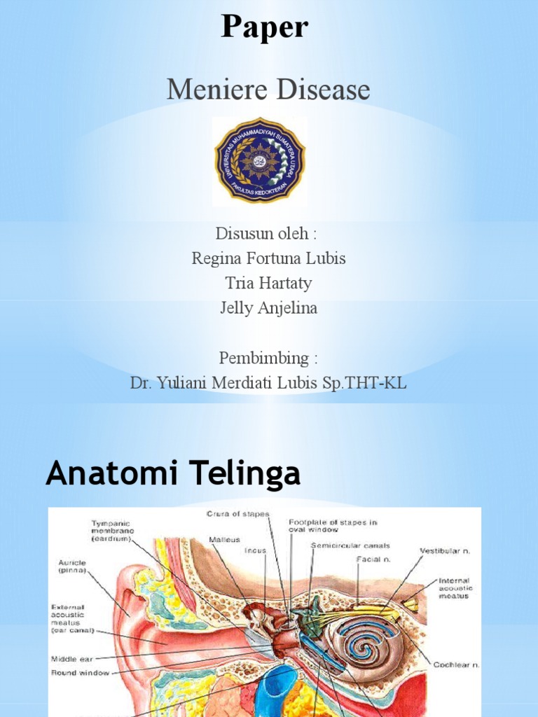 Penyakit Meniere: Gejala dan Penanganan | PDF